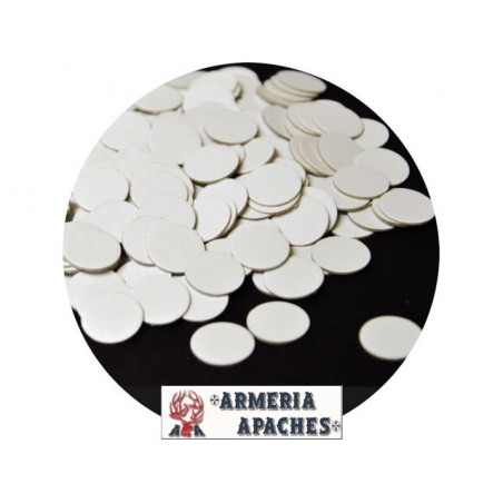 Dischetti Cartoncini calibrati soprapolvere bianchi 1000 pz. cal. 12