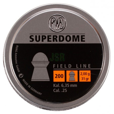 RWS SUPERDOME FIELD LINE 6.35 MM / CAL .25 PZ. 200